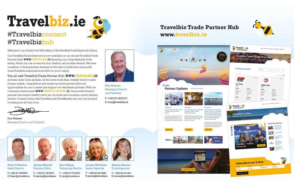 Travel Contacts Directory | Travel Diary Ireland | Travelbiz